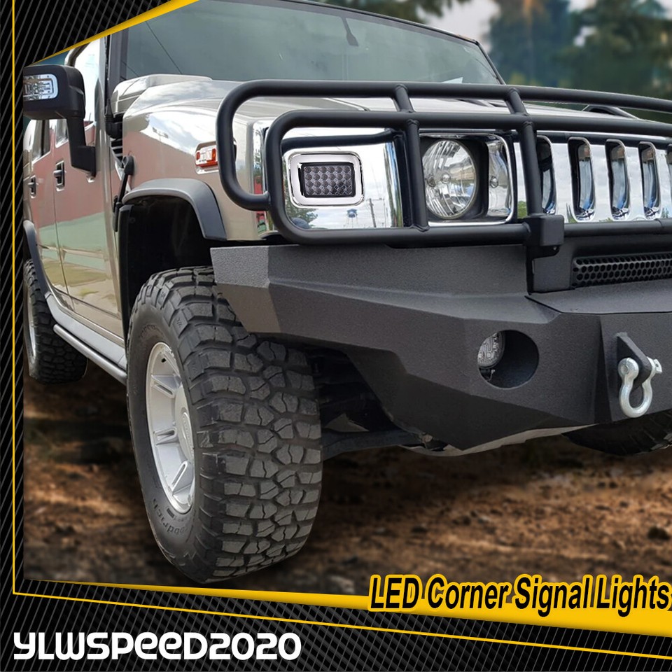 LED Corner Signal Lights Parking Lamps Left+Right Fit For 03-09 Hummer ...