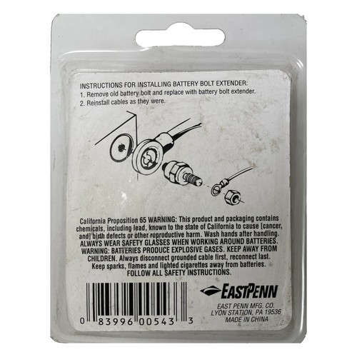 Deka 00543 Solid Brass Side Post Mount Battery Bolt Extender Cable ...