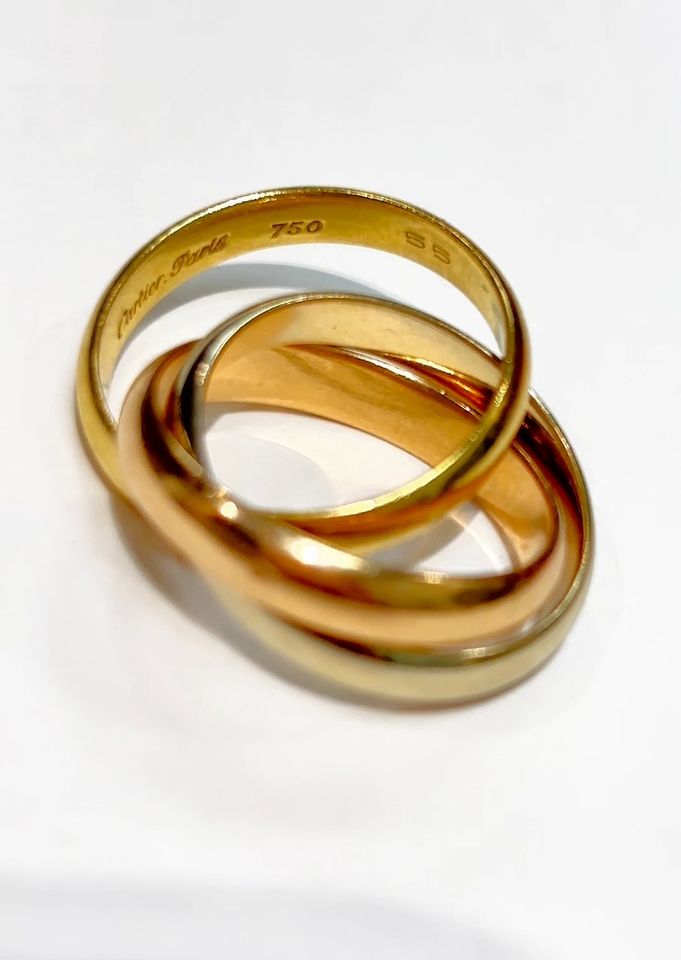 Cartier Trinity Collection Ring - 18K Tricolor Gold Pink, White, Yellow ...