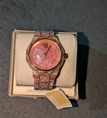 Michael Kors Limited-Edition Oversized Raquel Pavé Rose Gold- Pink ...
