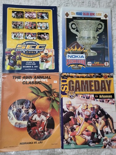 LSU Football Programs And Media Guides- You Pick! Prices Lowered!! | eBay