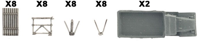 T27 XYLOPHONE rocket launchers on US 2 1/2 ton Trucks 15mm WWII US145 ...