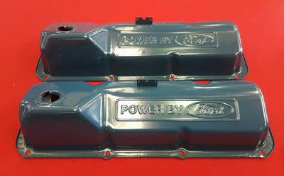 POWER BY FORD ROCKER VALVE COVER PAIR SUIT CLEVELAND XW XY EARLY XA 302 ...