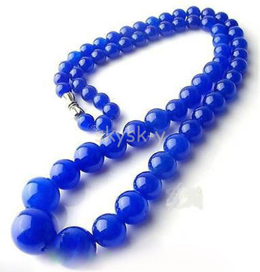 6-14mm Multicolor Gemstone Round Beads Jewelry Necklace 18 Inches AAA ...