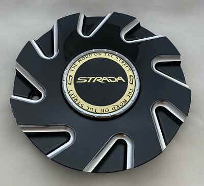E103S185-MM Strada Silver/Black Wheel Center Cap | eBay