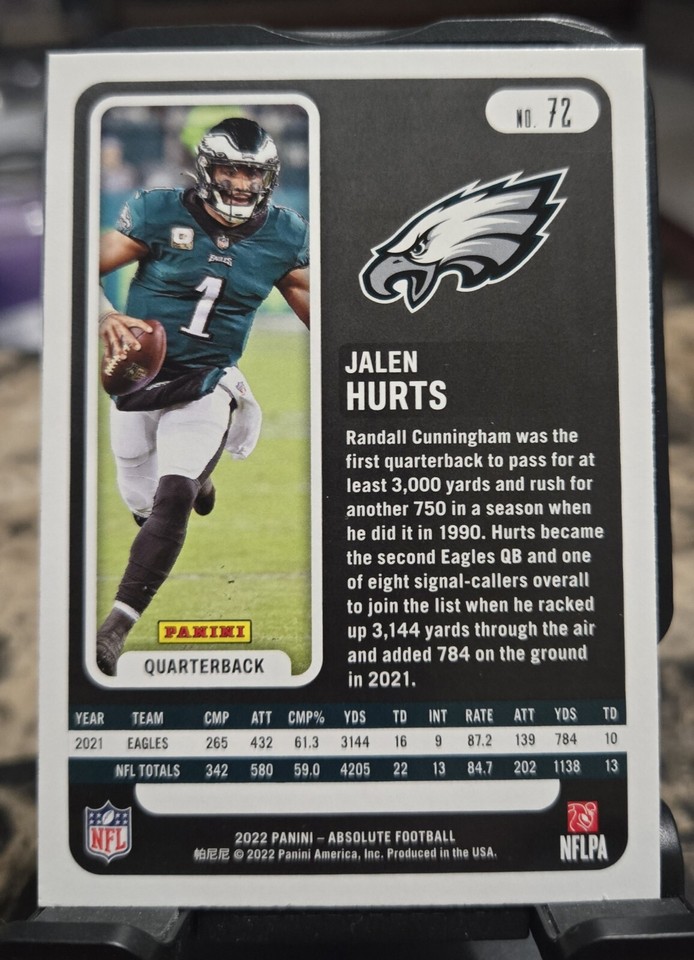 Jalen Hurts 2022 Absolute Emerald | eBay