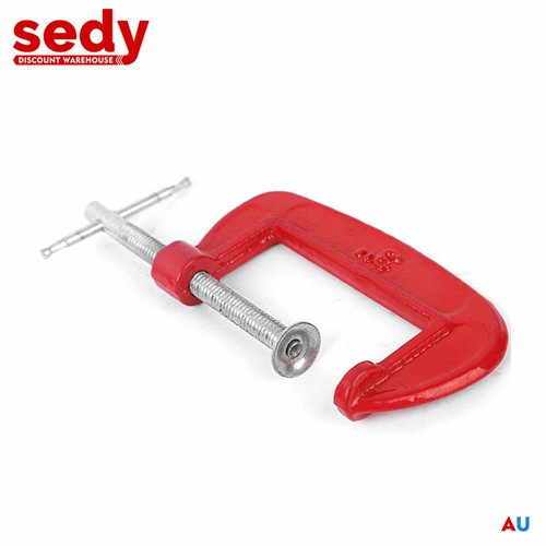 3" G-Clamp Vice 95mm Working Distance Woodworking Metalwork Workbench ...