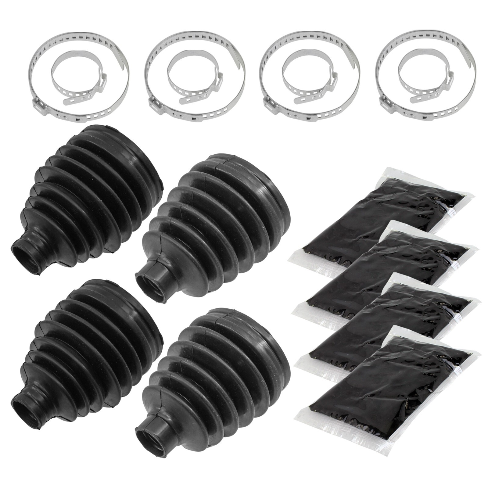 Caltric Front Outer/Inner CV Axle Boots For Honda Pioneer 500 SXS500M2 ...