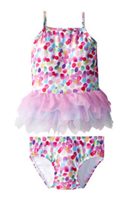 New Kate Mack Baby Girls Color Dot 2 Piece Swimsuit Bathing Suit Size ...