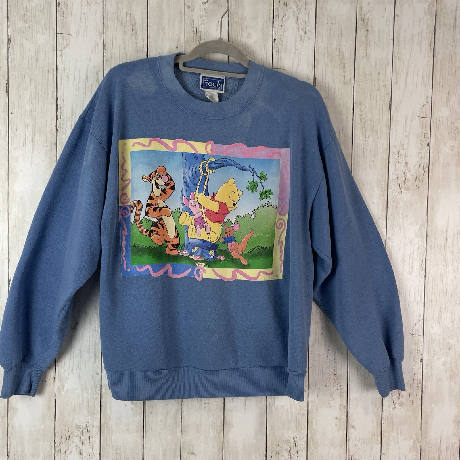 Vtg Disney Winnie The Pooh, Tiger, Piglet, & Roo Swea… - Gem