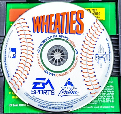 BASEBALL America Online Collectible Disc, AOL CD, Wheaties PC Game Free ...