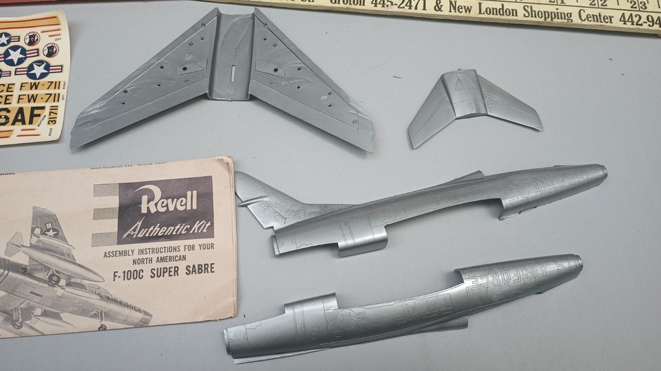 REVELL Air Power Models 1956 FCBS G-240:495 Jets Planes F-89 F-100 f ...