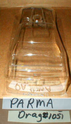 PARMA Funny Car Dragster Clear Slot Car Body 5"- 5 1/2" W/Base NOS 1051 ...