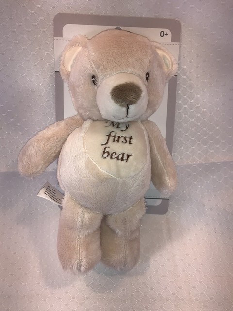 Kelly Baby My First Bear Pink With Rattle Plush 10" Crib Toy Kellytoy ...