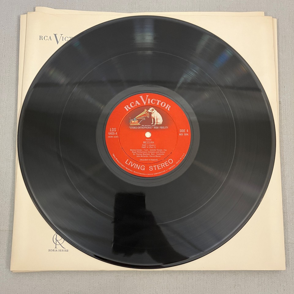 Handel Messiah Sir Thomas Beecham RCA Victor Soria Series 1959 Box Set ...