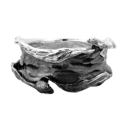 Unique Burnt Flame Fire Oxidized Sterling Silver Ring-9 | eBay