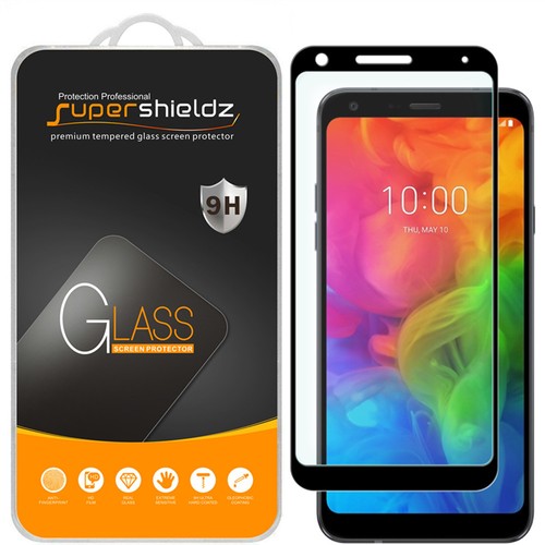 2X Supershieldz Full Cover Tempered Glass Screen Protector for LG Q7 ...