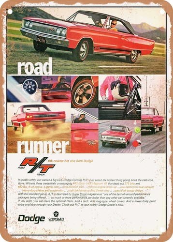 METAL SIGN - 1967 Dodge Coronet RT Hardtop Vintage Ad | eBay