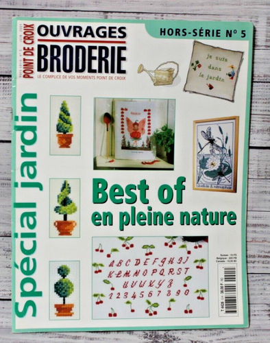POINT DE CROIX French Cross Stitch Magazine OUVRAGES BRODERIE No 5 Jun ...