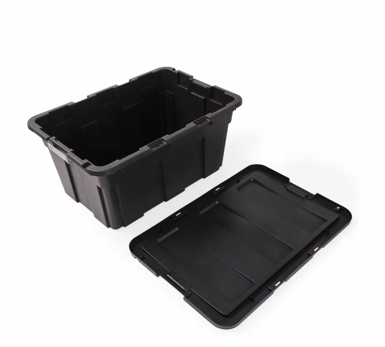 100L Heavy Duty Large Plastic Storage Tub Container that comes with a ...