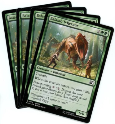 x4 Balamb T-Rexaur - 0173 - Final Fantasy - MTG - NM/M | eBay