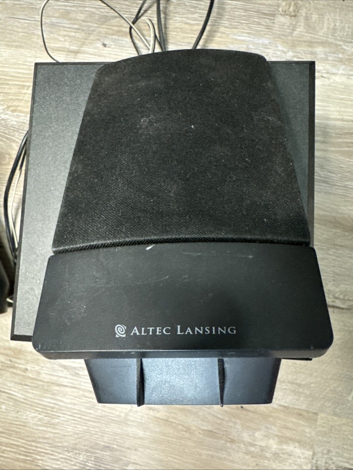 Altec Lansing Powered Subwoofer Audio System W/ Speakers Model BX1121 ...