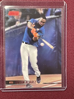 2021 Topps Stadium Club Yordan Alvarez Red Foil Parallel #89 Houston ...