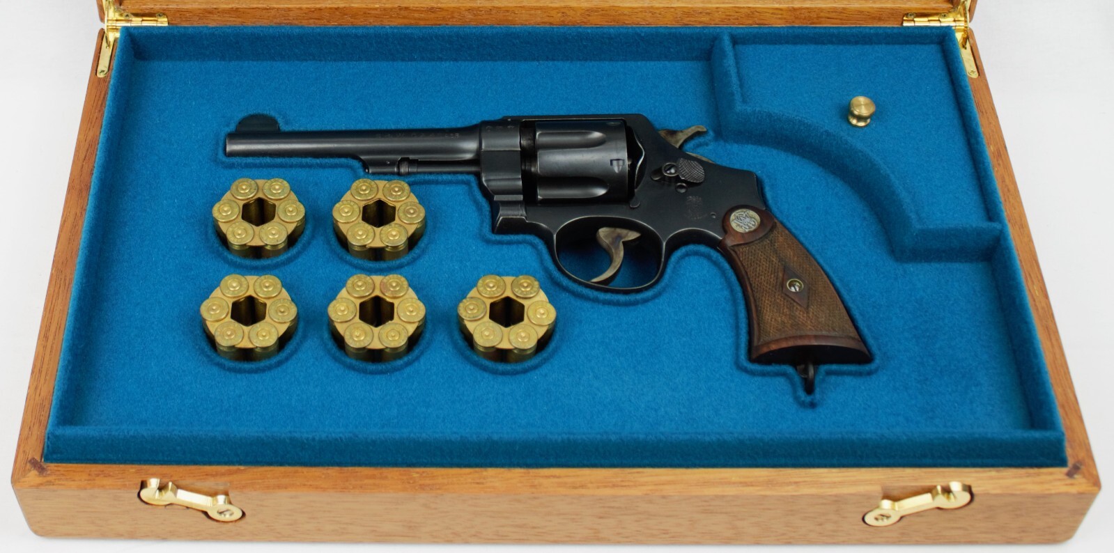 REVOLVER PRESENTATION CUSTOM DISPLAY CASE BOX for SMITH & WESSON m1917 ...