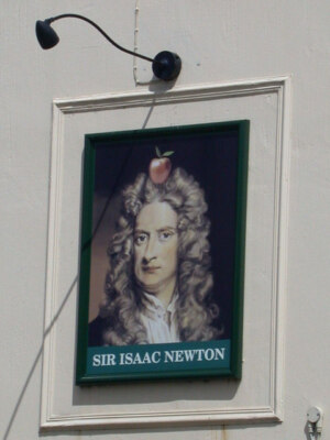 Photo 6x4 Sir Isaac Newton - sign Cambridge/TL4658 Captured 10 ...