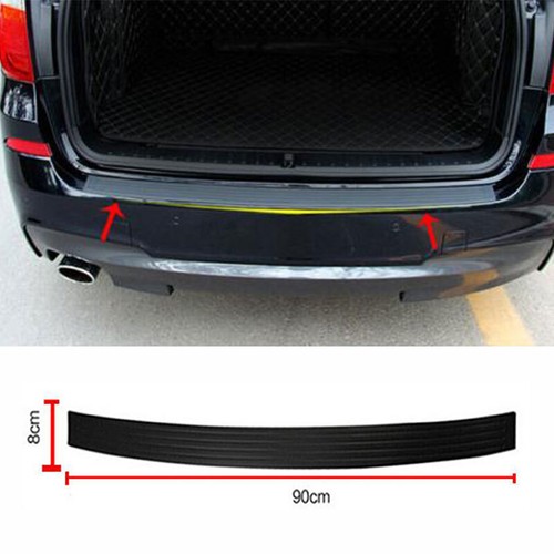 For Toyota Camry 2018~2022 Black Soft Rubber Rear Bumper Sill Plate ...
