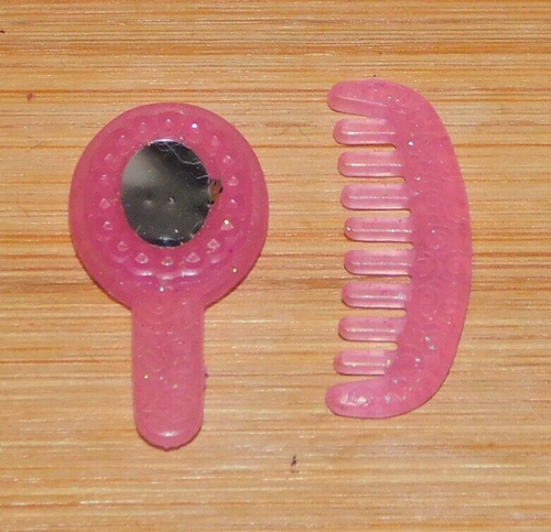 BARBIE PINK SPARKLY COMB MIRROR VANITY LOT FOR FASHIONISTA SUPERSTAR ...