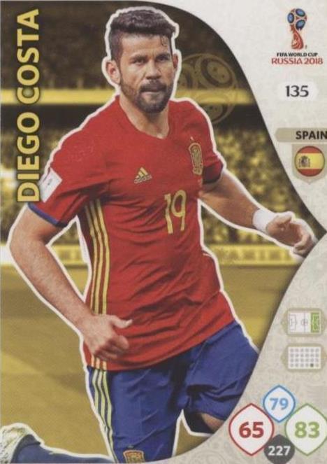 2018 Panini Adrenalyn XL Fifa World Cup - Diego Costa #135 for sale ...