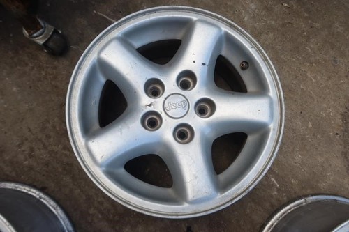 Jeep Wrangler TJ Cherokee XJ ZJ OEM 5 Spoke Flat Aluminum Wheel Rim ...