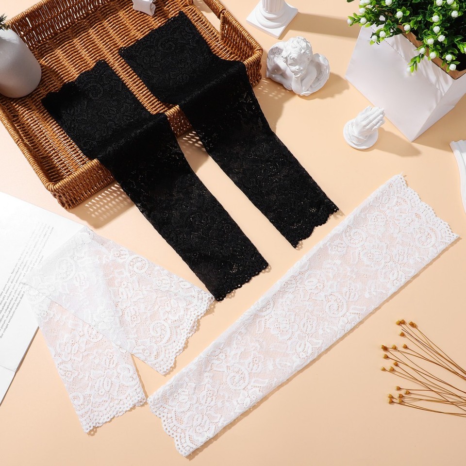 2 Pairs Arm Warmers Women Gloves Elegant Ladies Protection Sleeves ...