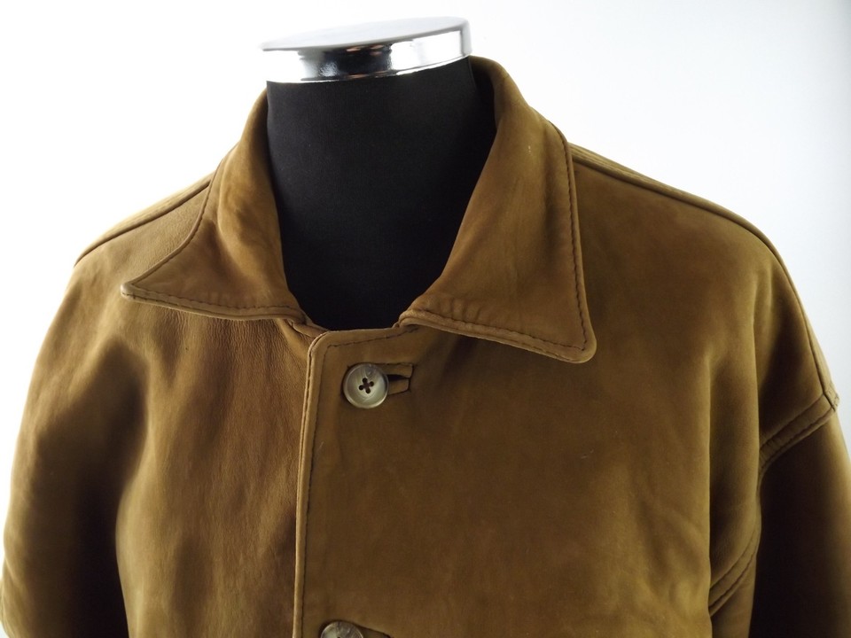 Destiny Vintage Sun Faded Leather Suede Jacket Men's Medium (oversize ...