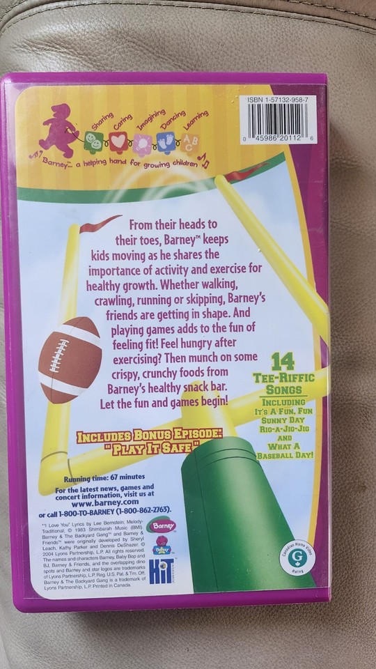 Barney Vhs Ready Set Play. 2004 Hard Plastic Case. | eBay