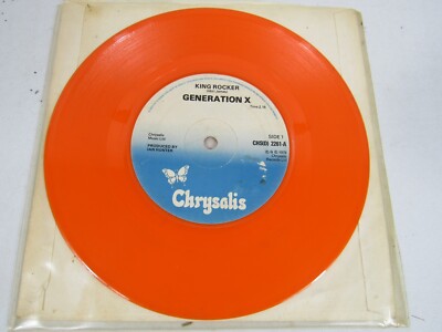 Generation X - King Rocker 1979 ( CHS(D) 2261 ) 7" Orange Vinyl Single ...