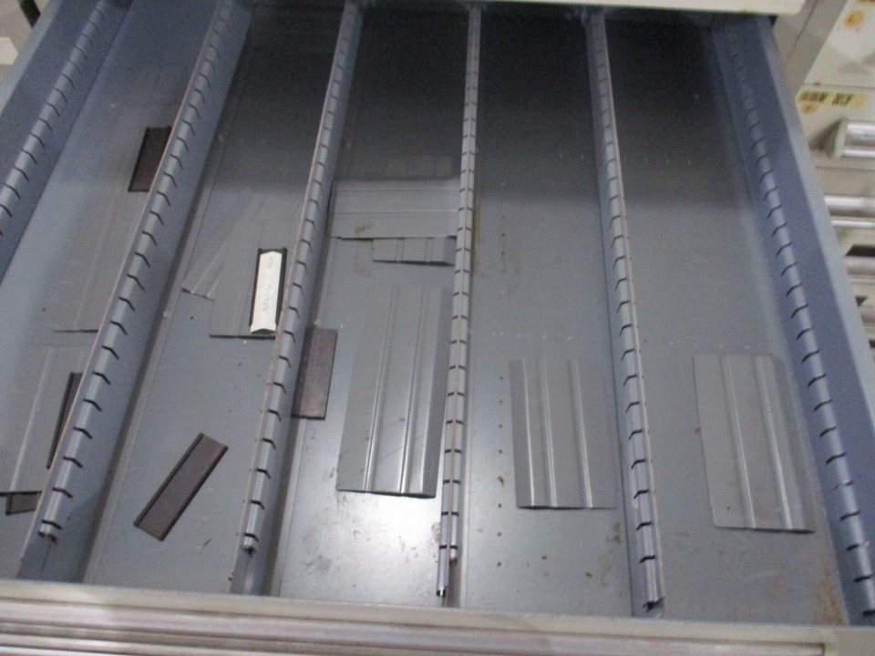 LOT OF 2 STANLEY VIDMAR 12-DRAWER TOOL CABINET BOX WITH ASSORTED ...