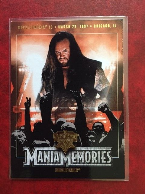 WWE/WWF FLEER WRESTLEMANIA XX 2004 "UNDERTAKER" GOLD WRESTLING TRADING ...