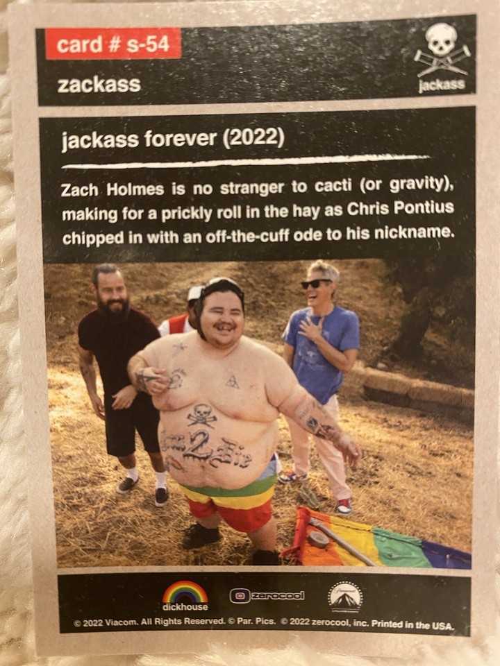 2022 Zerocool Jackass S-54 SILVER Chrome rookie card | eBay