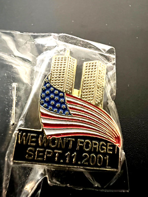 911 Pin Sept 11, 2001 Pin Twin Towers Pin We Won't Forget In Original ...