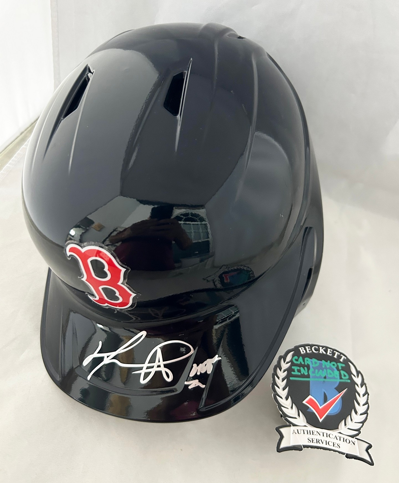 David Ortiz Signed Full Size Batting Helmet Big Papi Boston Red Sox ...