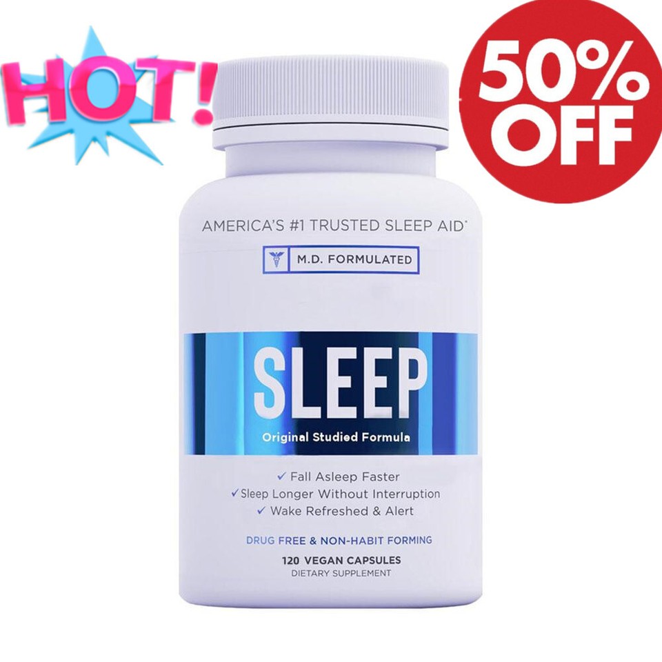 .120 Capsules Relaxium Sleep -Helps Relax& Promote Sleep, Health ...