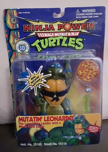 TMNT MUTATIN' Leonardo Sealed Ninja Power Teenage Mutant Turtle leo ...