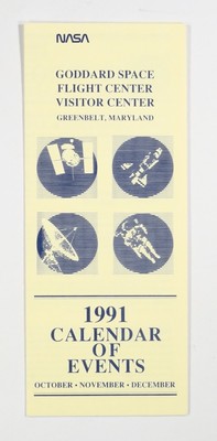 1991 NASA GODDARD SPACE FLIGHT CENTER Event Calendar TOURS & LECTURES ...