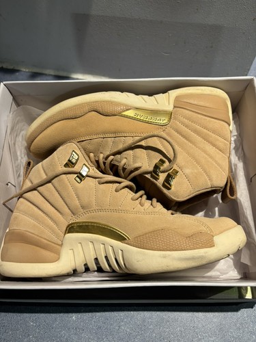 Nike Air Jordan 12 Retro Womens UK 8 Vachetta Tan Gold Sneakers, exc ...