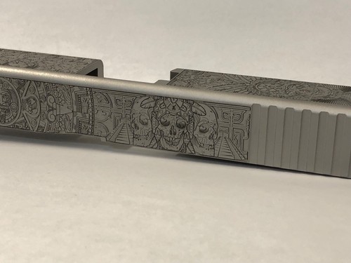 Custom DEEP Laser engraved Glock 19 Slide Gen 3 g19 Aztec calendar ...