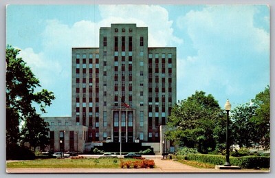 Birmingham City Hall Alabama Government Building American Flag Old Cars ...