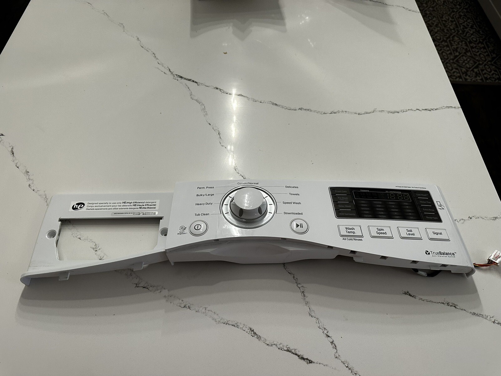 MEZ66682902 LG Washer Control Panel Assembly With White button for sale ...