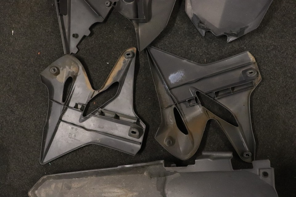 2013 Yamaha Yz250 Restyle Plastics Set Fenders Shrouds Number Plates | eBay